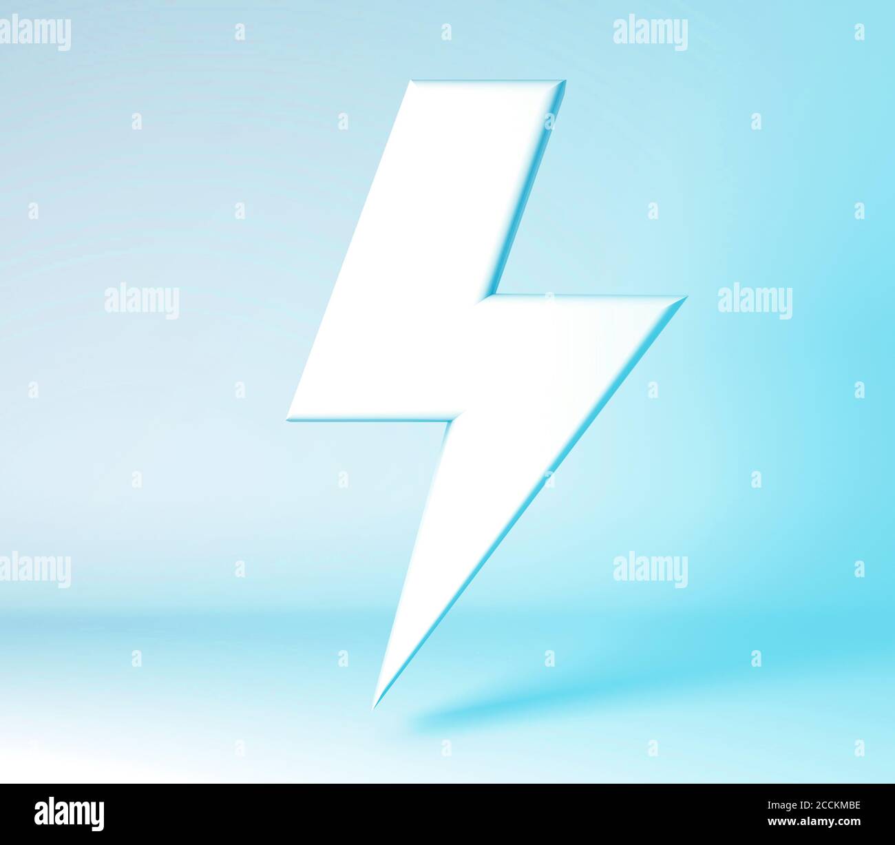 3d illustration render concepts of lightning symbol background Stock ...