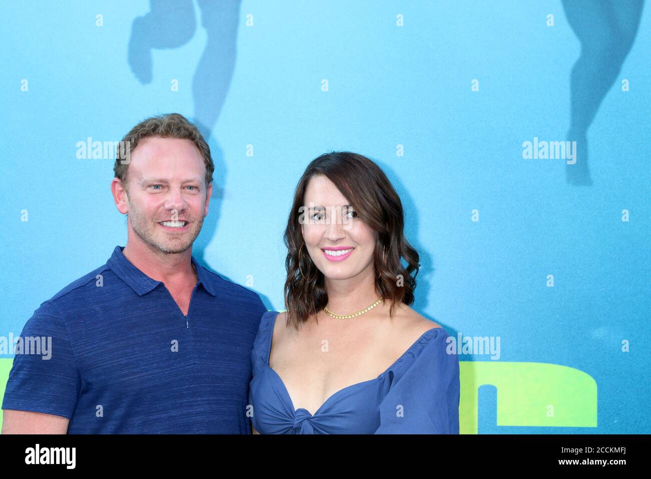 LOS ANGELES - AUG 6: Ian Ziering, Erin Ludwig at the The Meg Premiere ...