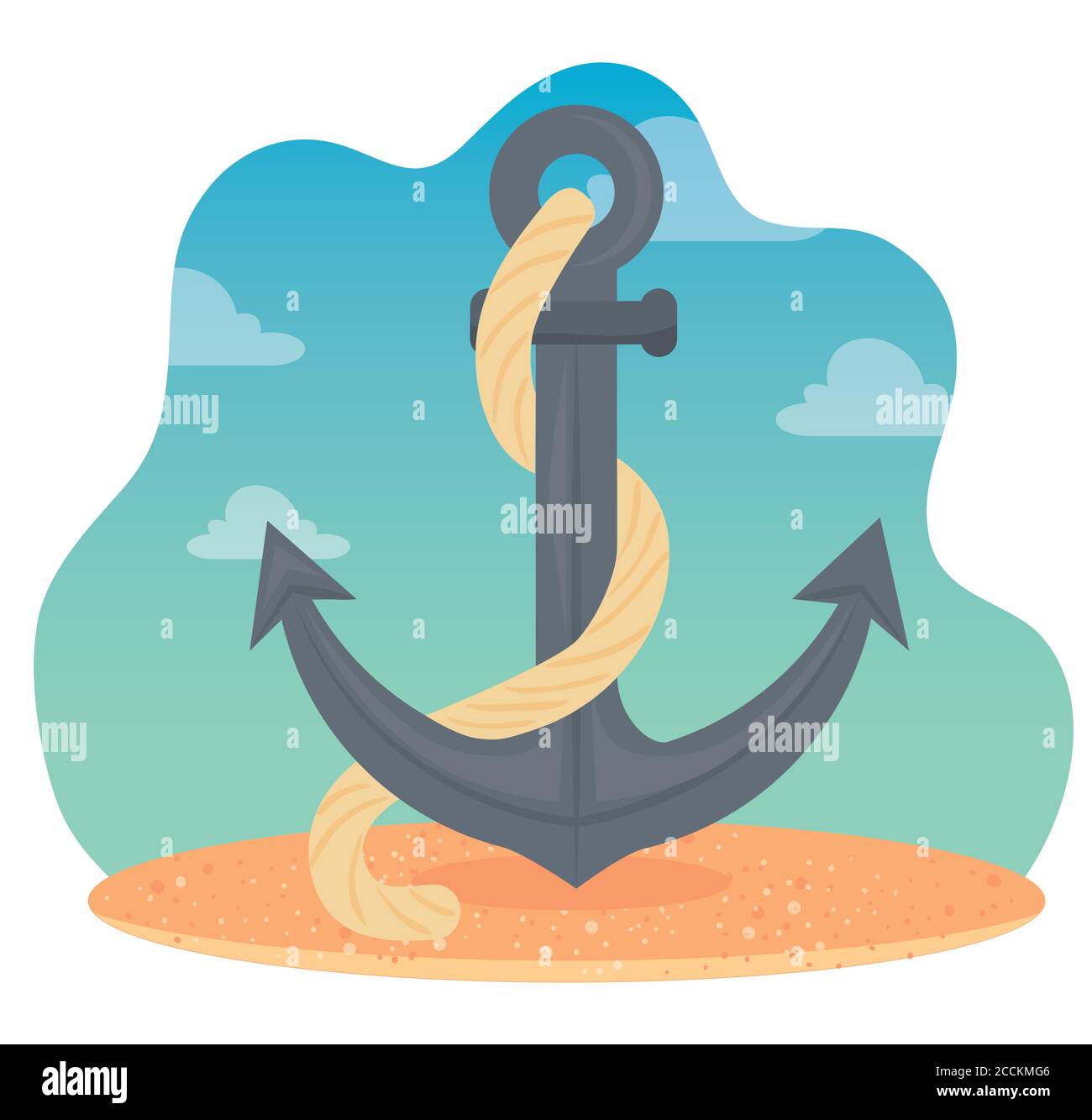 Sand anchor Cut Out Stock Images & Pictures - Alamy