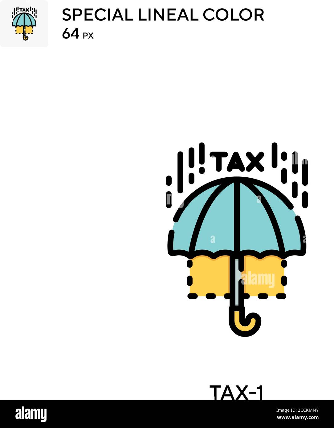 Tax-1 Special lineal color icon. Illustration symbol design template ...