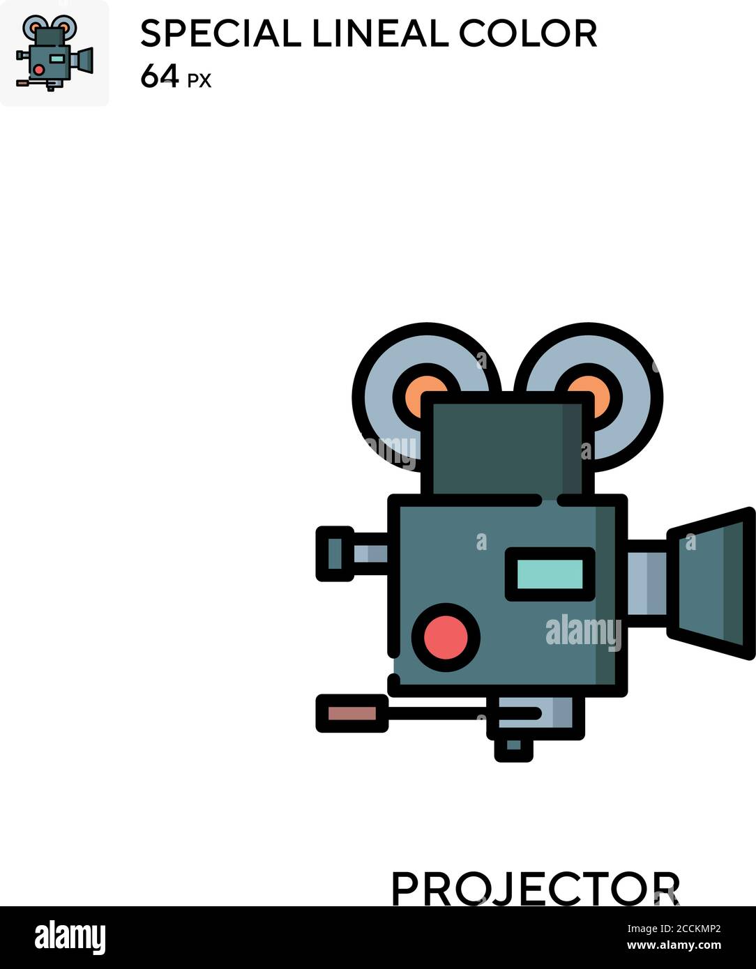 Projector Special lineal color icon. Illustration symbol design ...