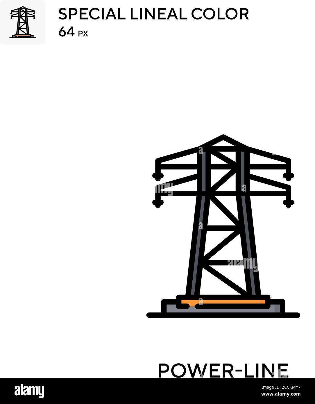 Power-line Special lineal color icon. Illustration symbol design template for web mobile UI ...