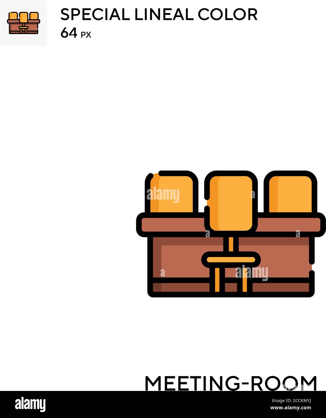 Meeting-room Special lineal color icon. Illustration symbol design ...