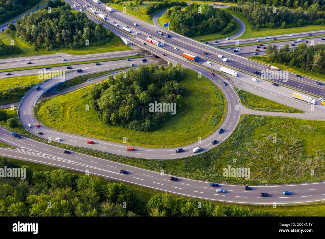Autobahn aerial hi-res stock photography and images - Alamy