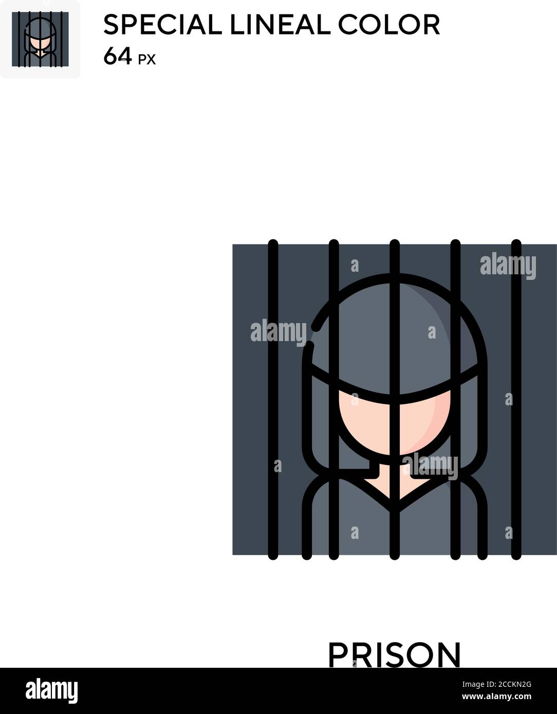 Cell prison icon interior Stock Vector Images - Alamy