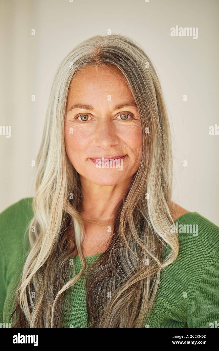 Confident mature woman at home hi-res stock photography and images - Alamy