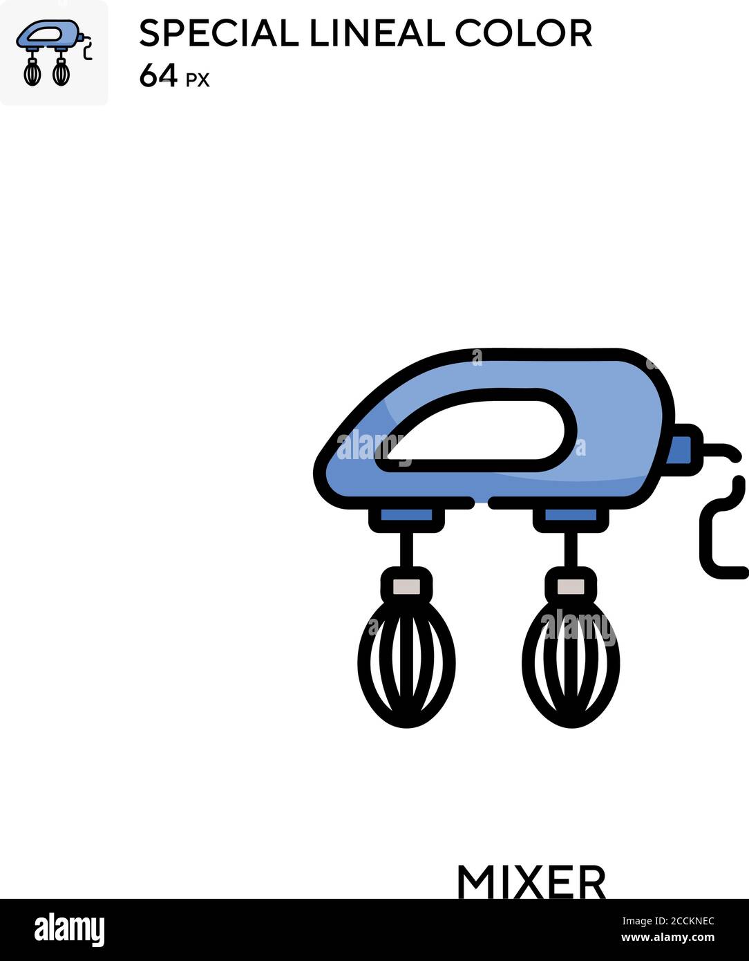 Mixer Special lineal color icon. Illustration symbol design template ...