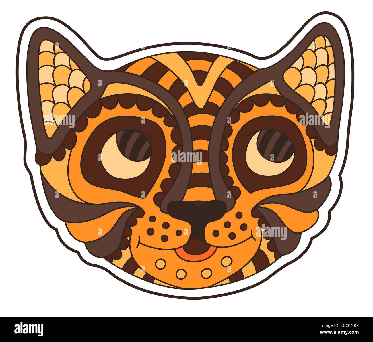 Face paint animal Cut Out Stock Images & Pictures - Alamy