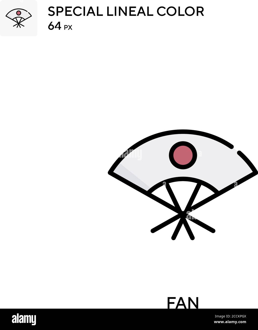 Fan Special lineal color icon. Illustration symbol design template for ...