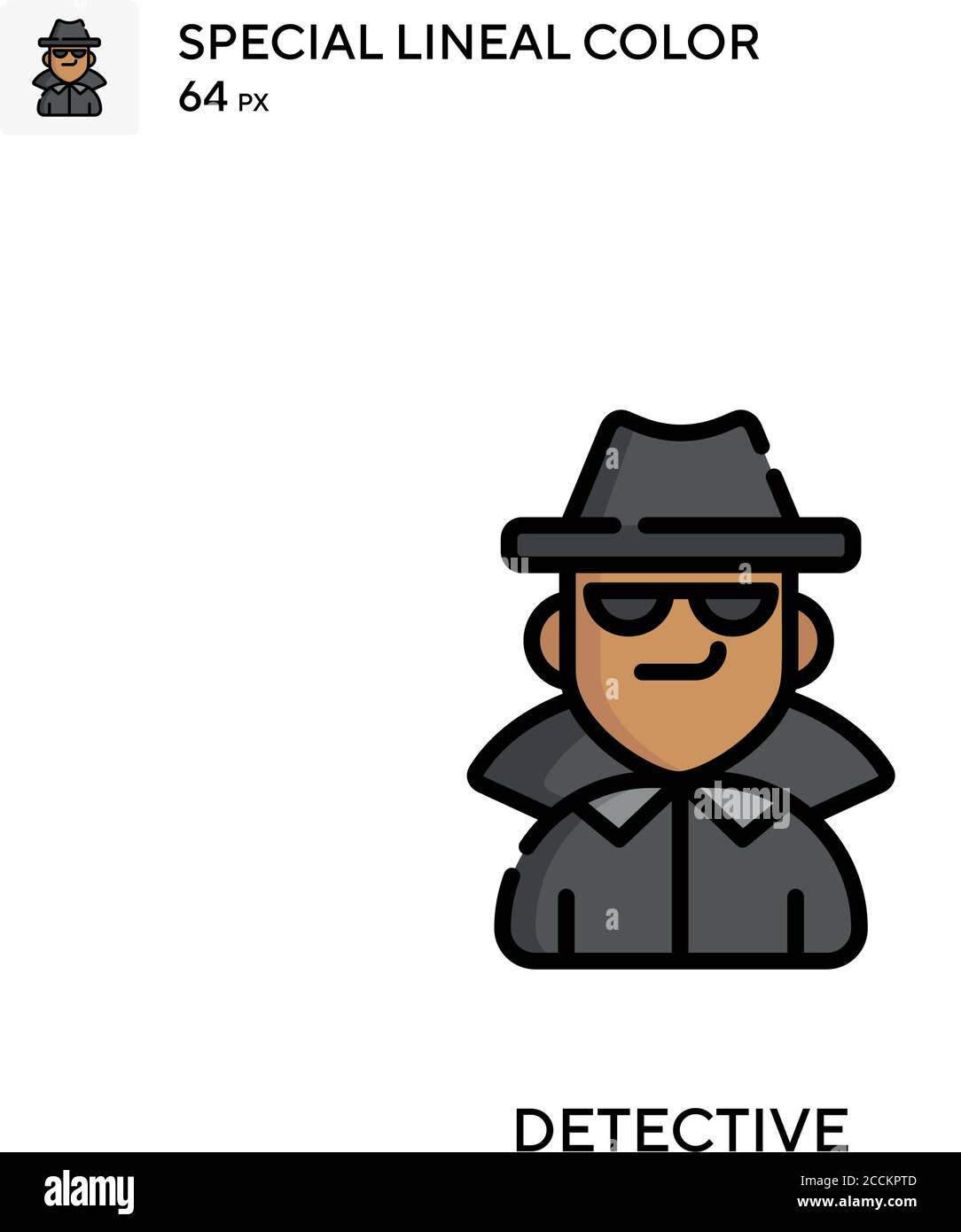 Detective Special lineal color icon. Illustration symbol design ...