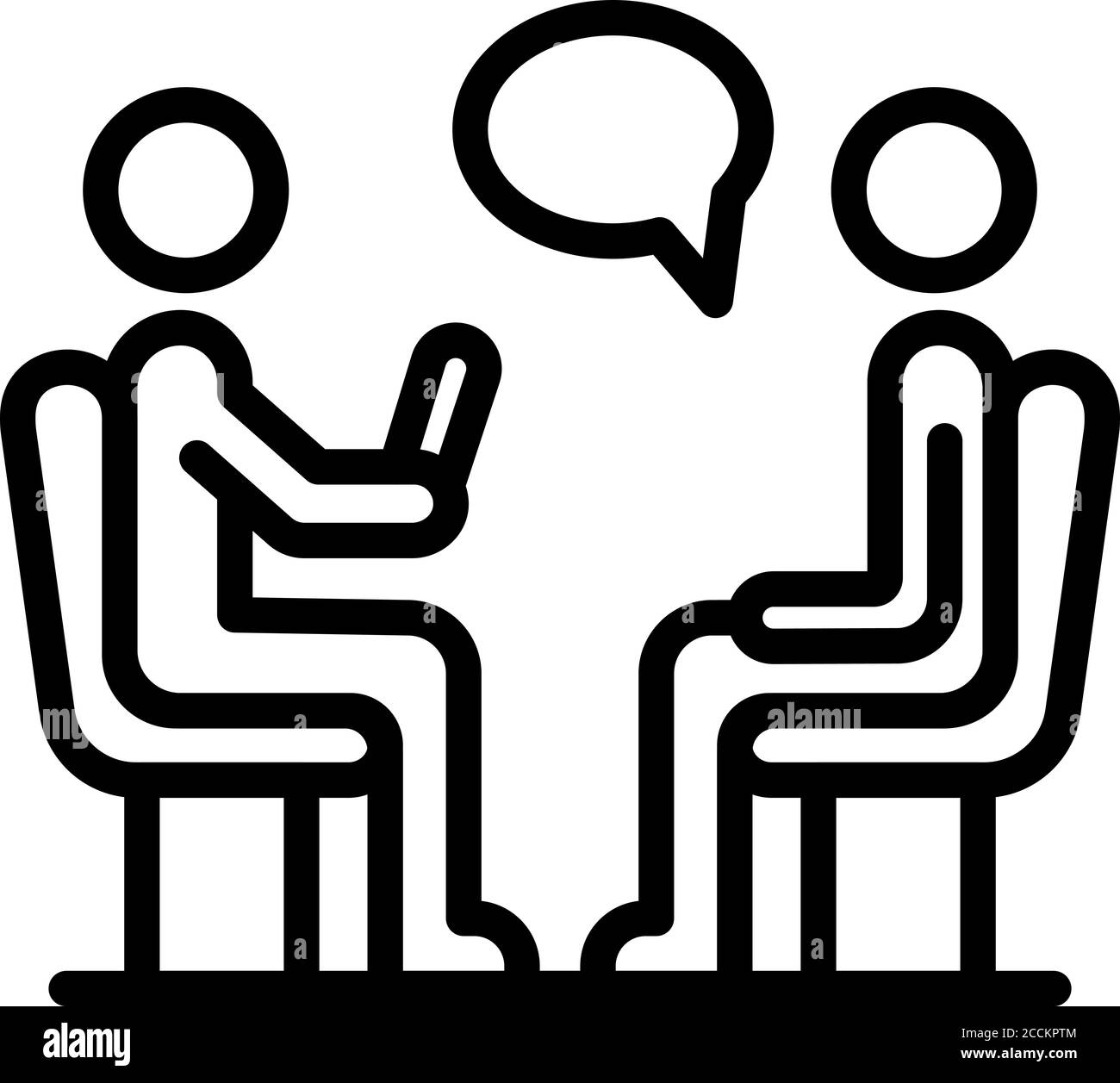 Psychologist session icon, outline style Stock Vector Image & Art - Alamy