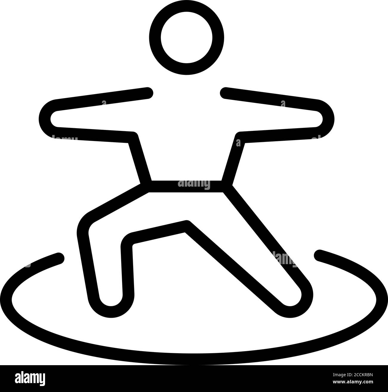 Morning exercise icon, outline style Stock Vector Image & Art - Alamy