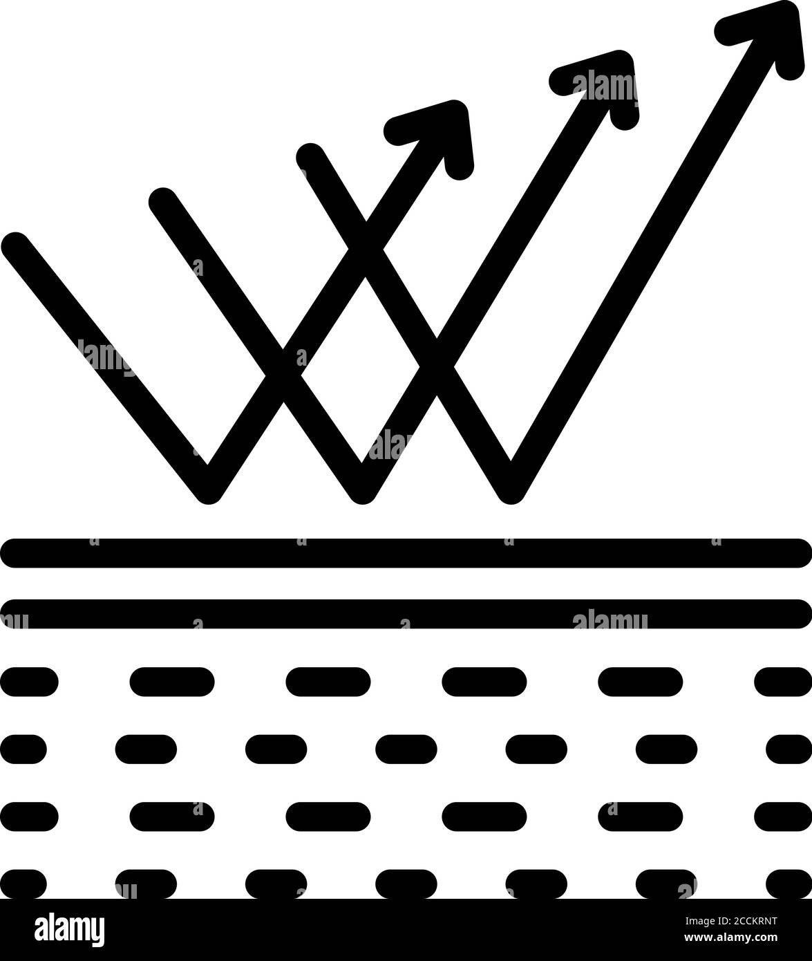 Wrinkles face reflection icon, outline style Stock Vector Image & Art ...