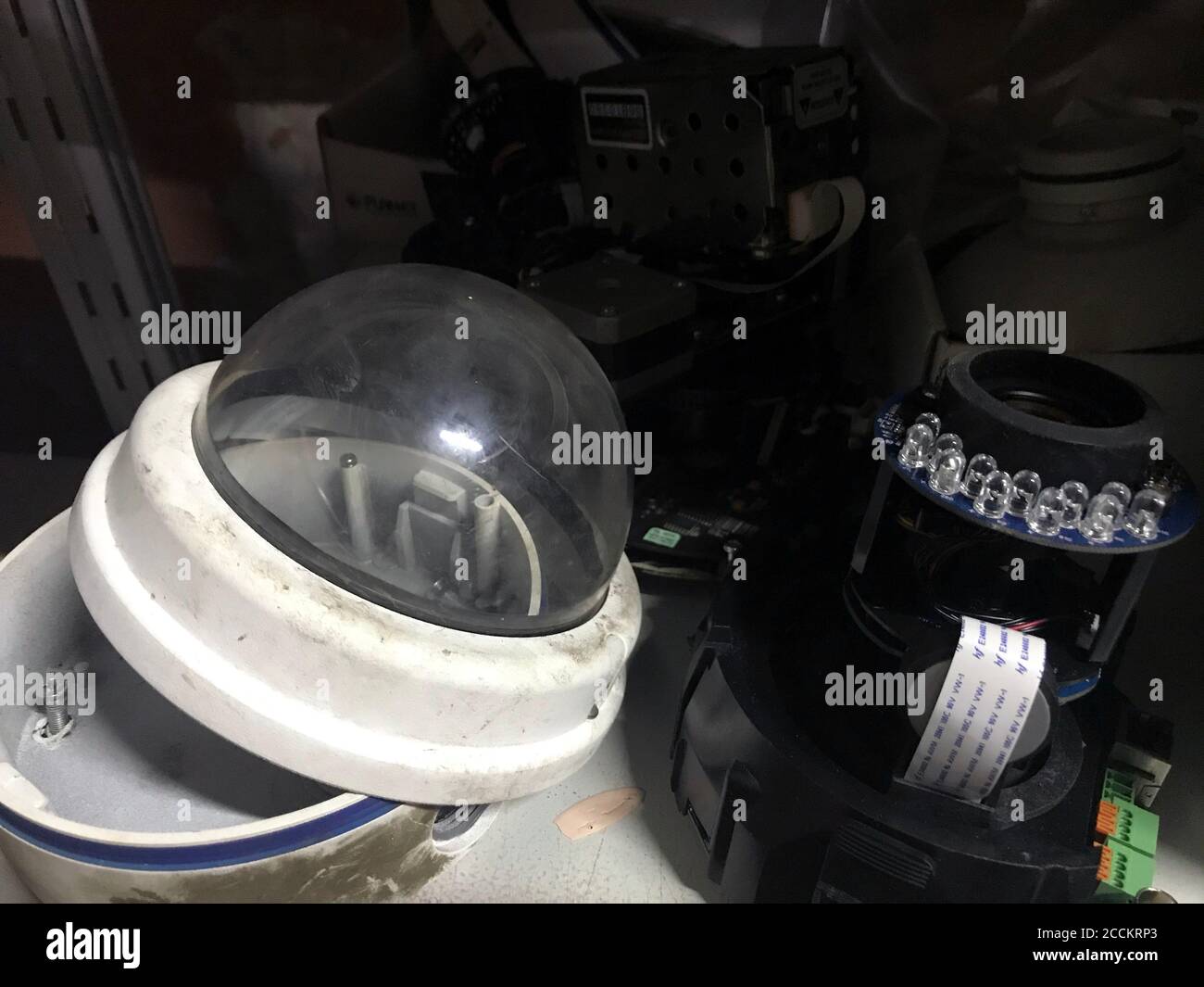 Broken cctv security camera surveillance protection equipment control ...