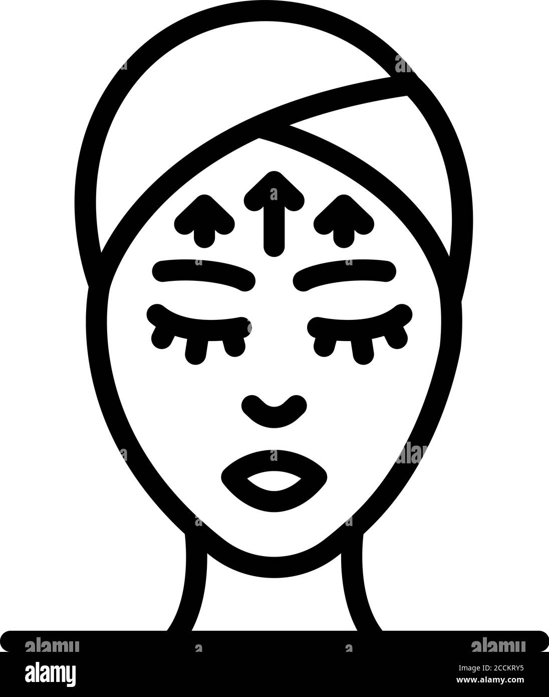 Wrinkles problem icon, outline style Stock Vector Image & Art - Alamy