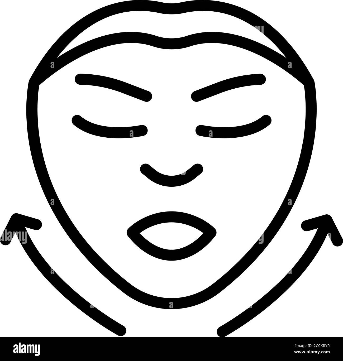 Wrinkles treatment icon, outline style Stock Vector Image & Art - Alamy