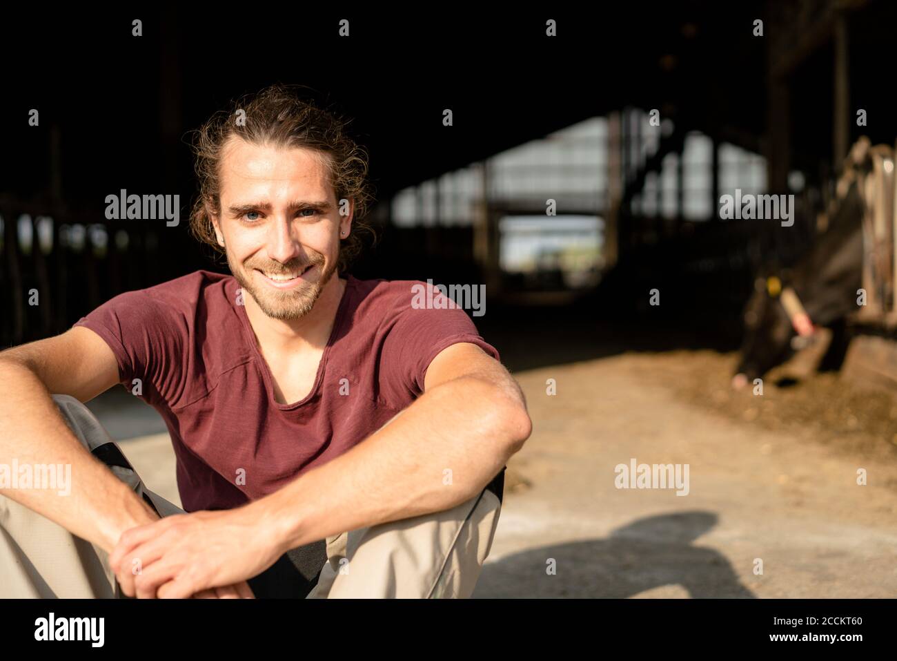 Farmer laughing hi-res stock photography and images - Alamy