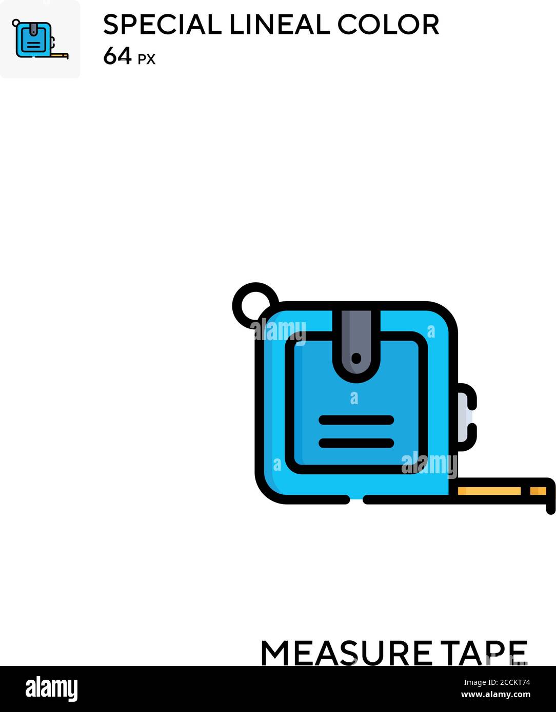 Measure tape Special lineal color icon. Illustration symbol design ...