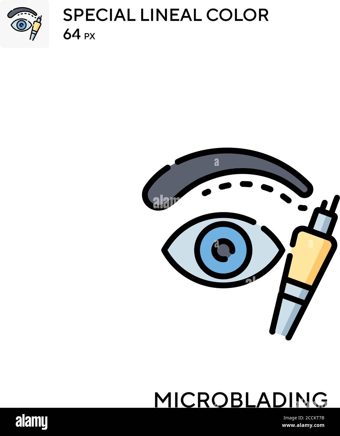 Microblading Special lineal color icon. Illustration symbol design ...