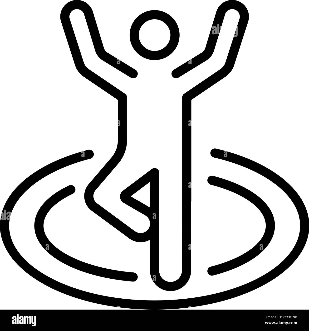 Dancing exercise icon, outline style Stock Vector Image & Art - Alamy