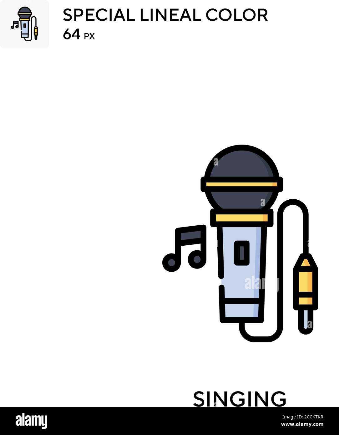 Portrait young man singing microphone Stock Vector Images - Alamy