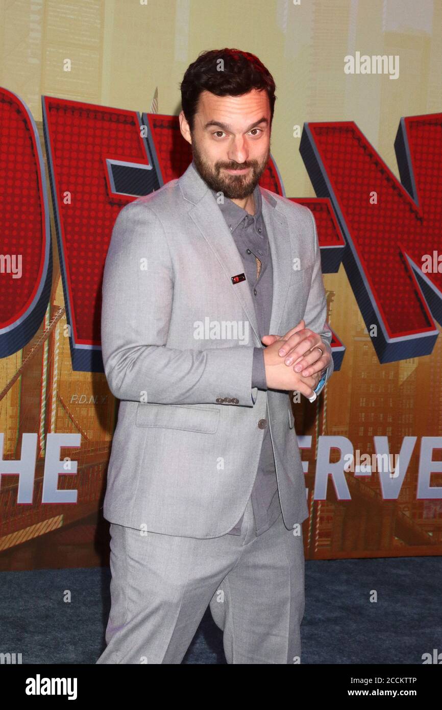 LOS ANGELES - DEC 1: Jake Johnson at the Spider-Man: Into the Spider ...