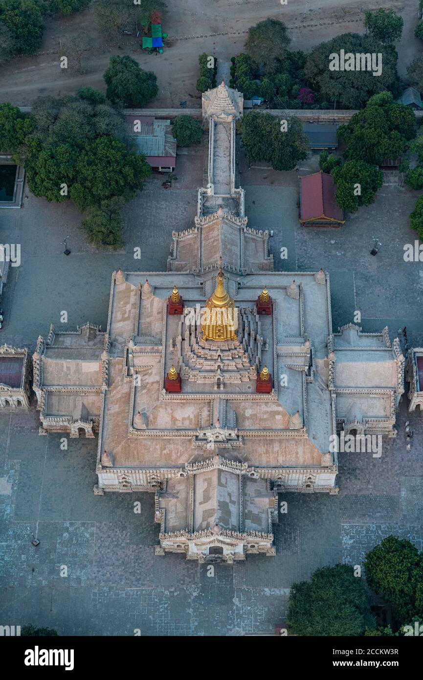 Ananda temple aerial hi-res stock photography and images - Alamy