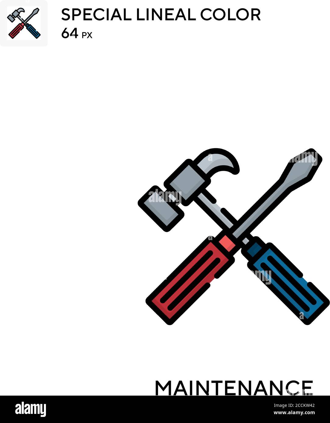 Maintenance Special lineal color icon. Illustration symbol design ...