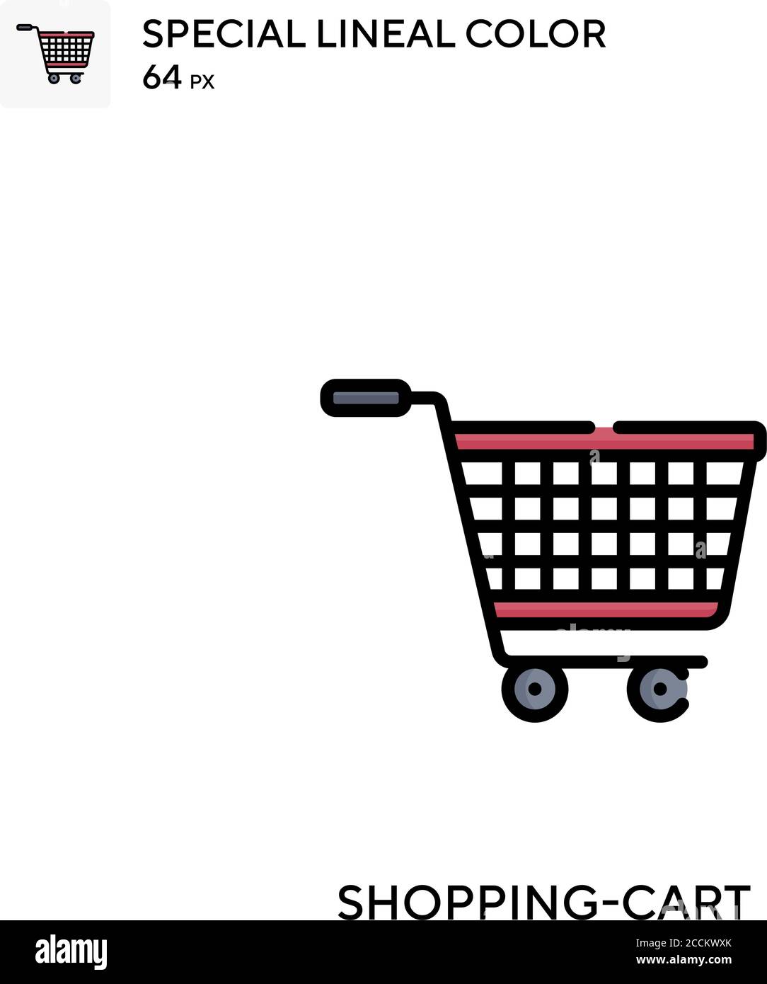 Shopping-cart Special lineal color icon. Illustration symbol design ...