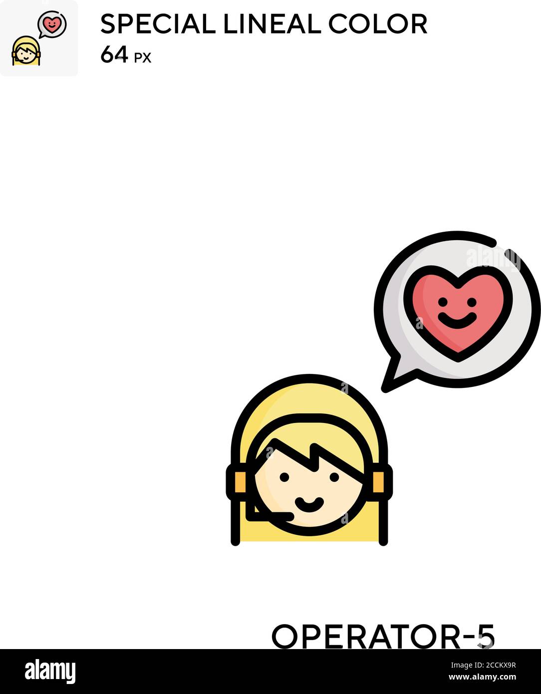 Operator-5 Special lineal color icon. Illustration symbol design ...