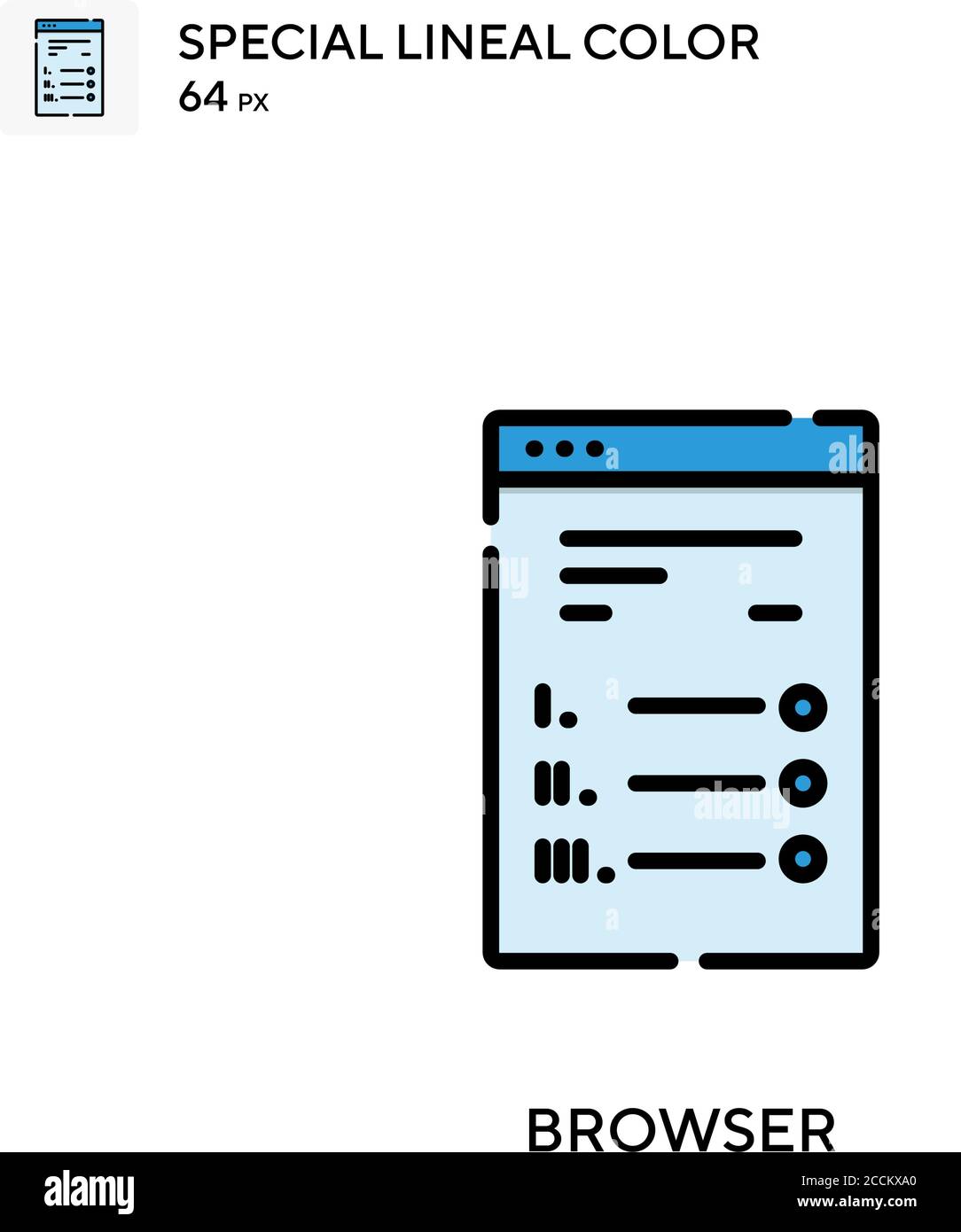 Browser Special lineal color icon. Illustration symbol design template ...