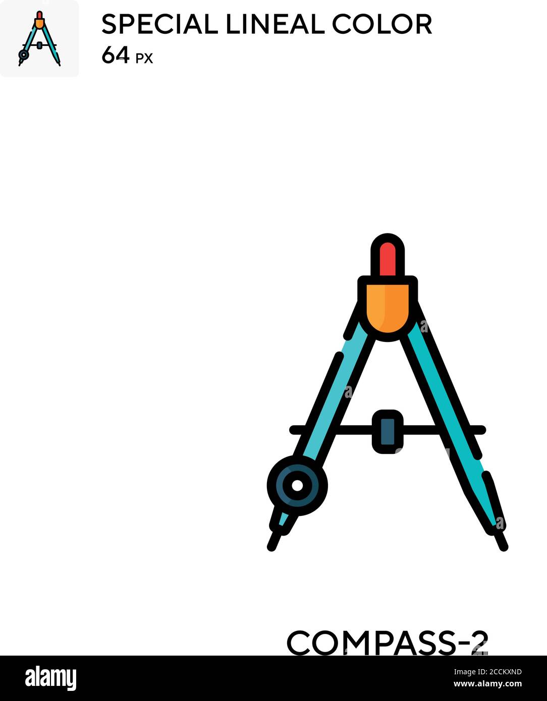 Compass-2 Special lineal color icon. Illustration symbol design ...