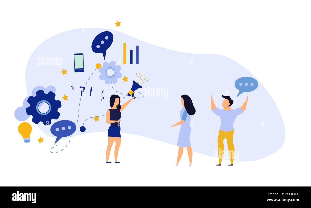 Focus media attention Stock Vector Images - Alamy