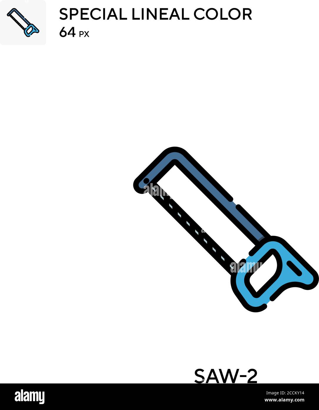 Saw-2 Special lineal color icon. Illustration symbol design template ...
