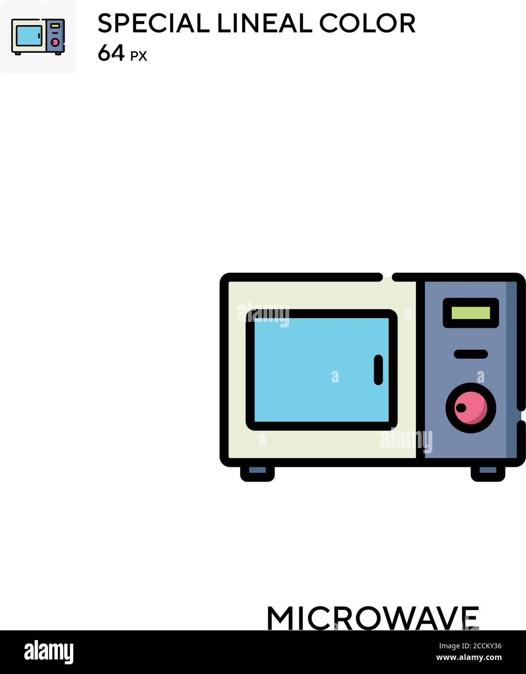 Microwave Special lineal color icon. Illustration symbol design ...