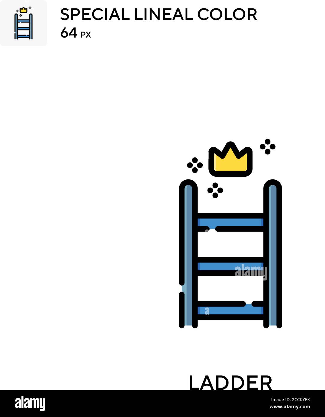 Ladder Special lineal color icon. Illustration symbol design template ...
