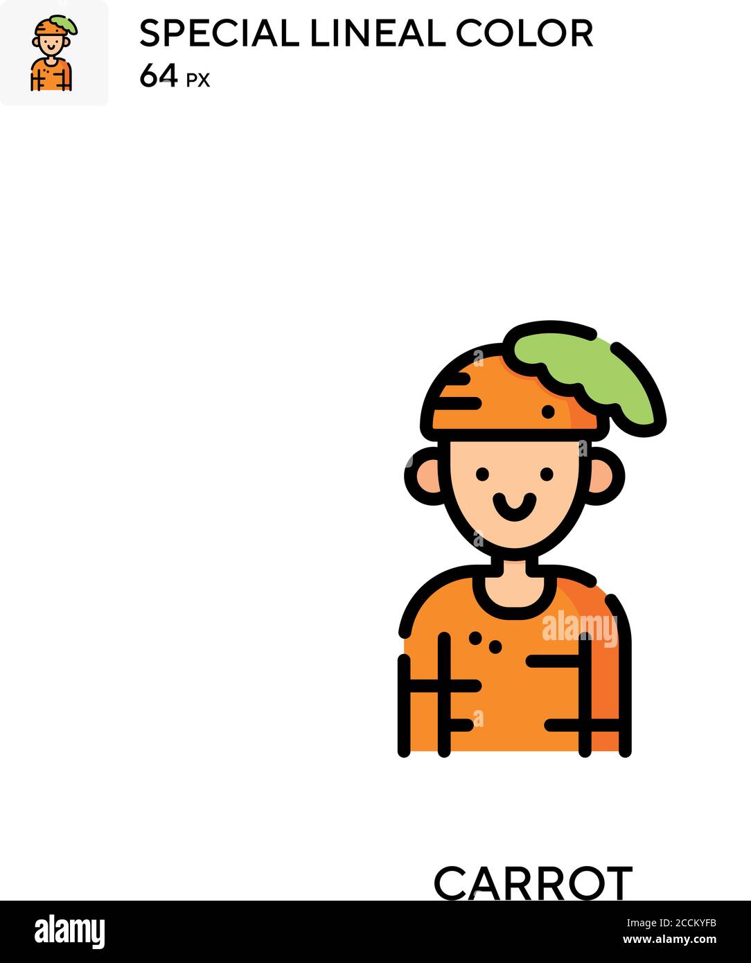 Carrot Special lineal color icon. Illustration symbol design template ...