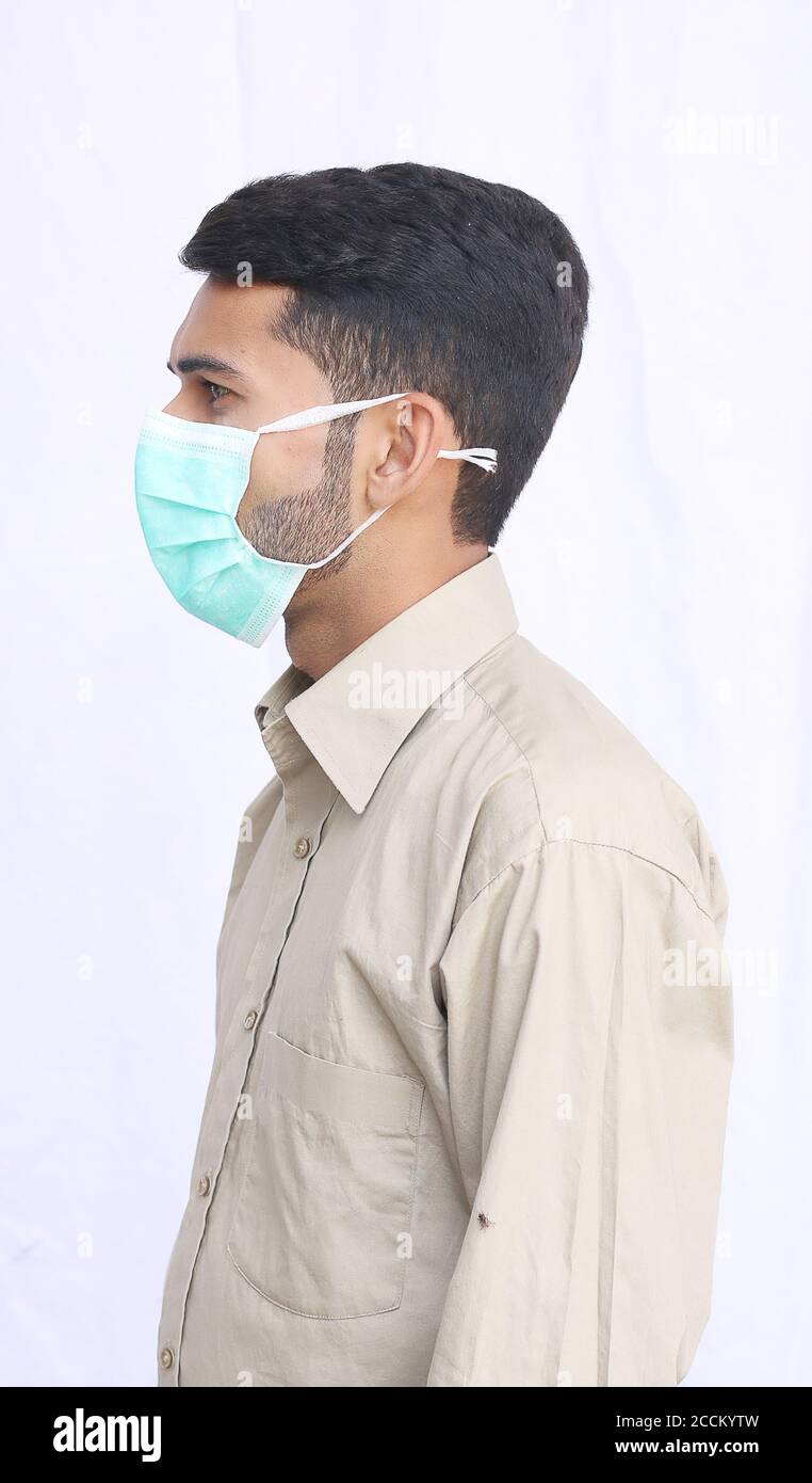 Pakistani Mask guy on isolated background Stock Photo - Alamy