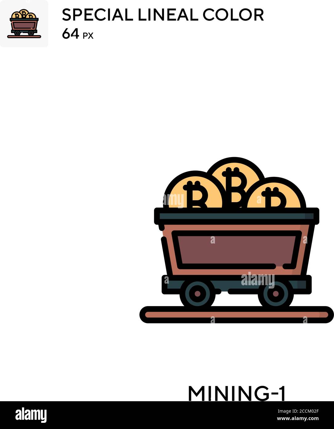 Mining-1 Special lineal color icon. Illustration symbol design template ...
