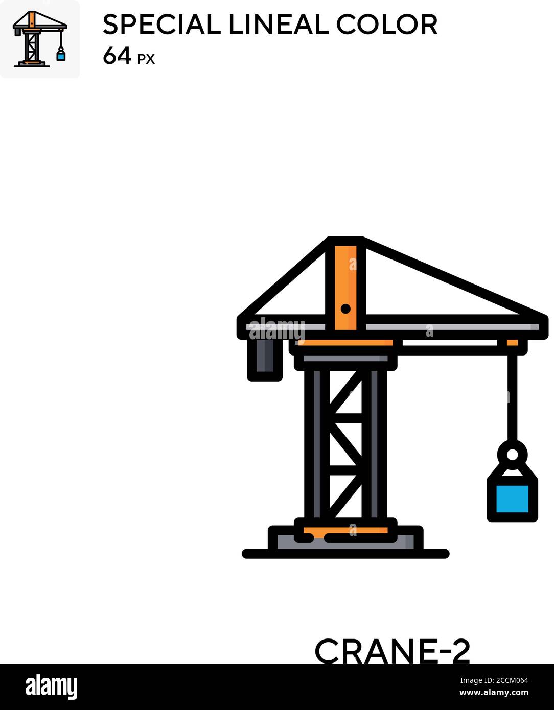 Crane-2 Special lineal color icon. Illustration symbol design template ...