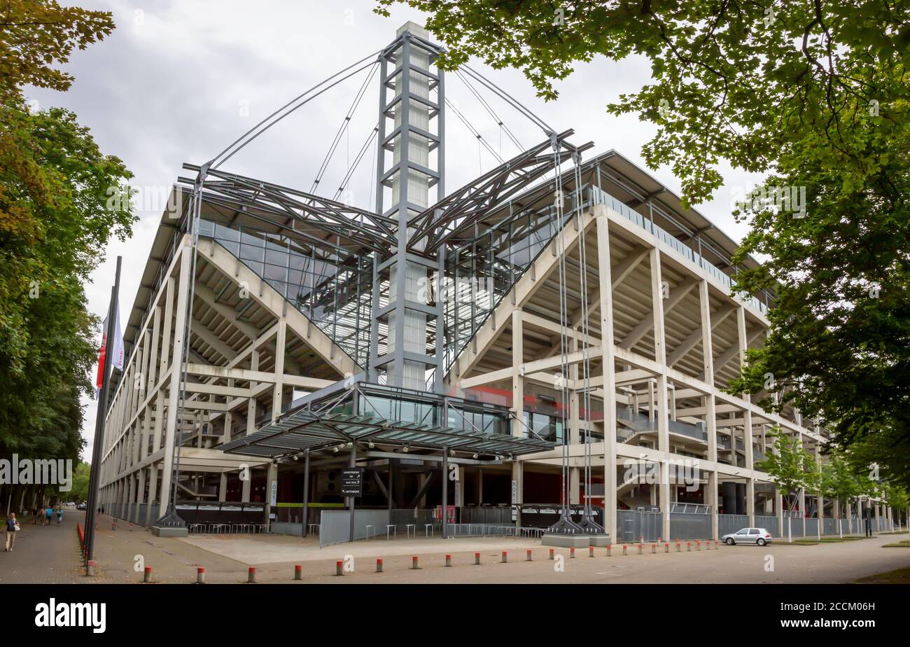 Cologne, NRW, Germany, 08 23 2020, east north entrance of Rheinenergie ...