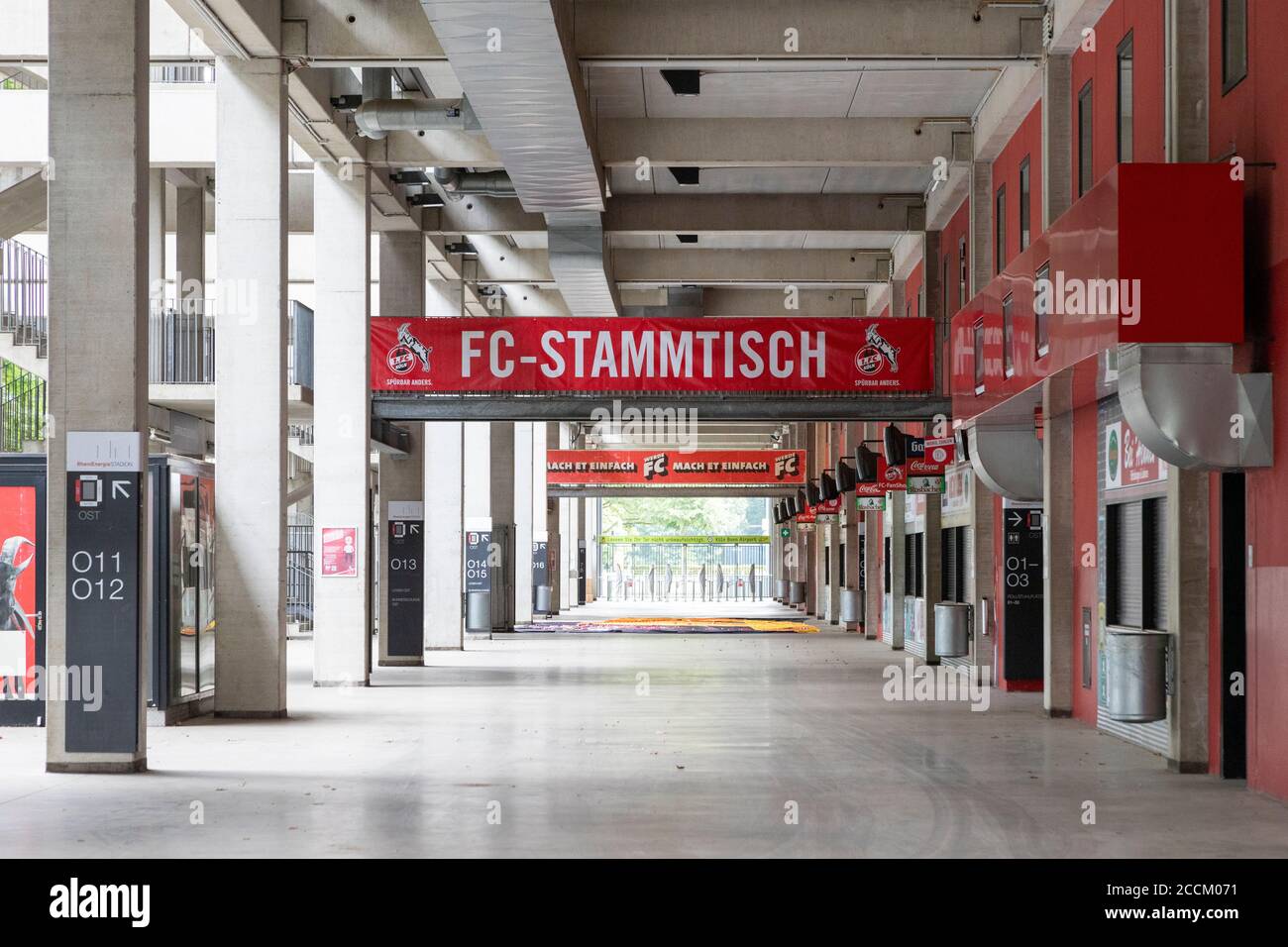 Cologne, NRW, Germany, 08 23 2020, empty entrance area of Cologne ...