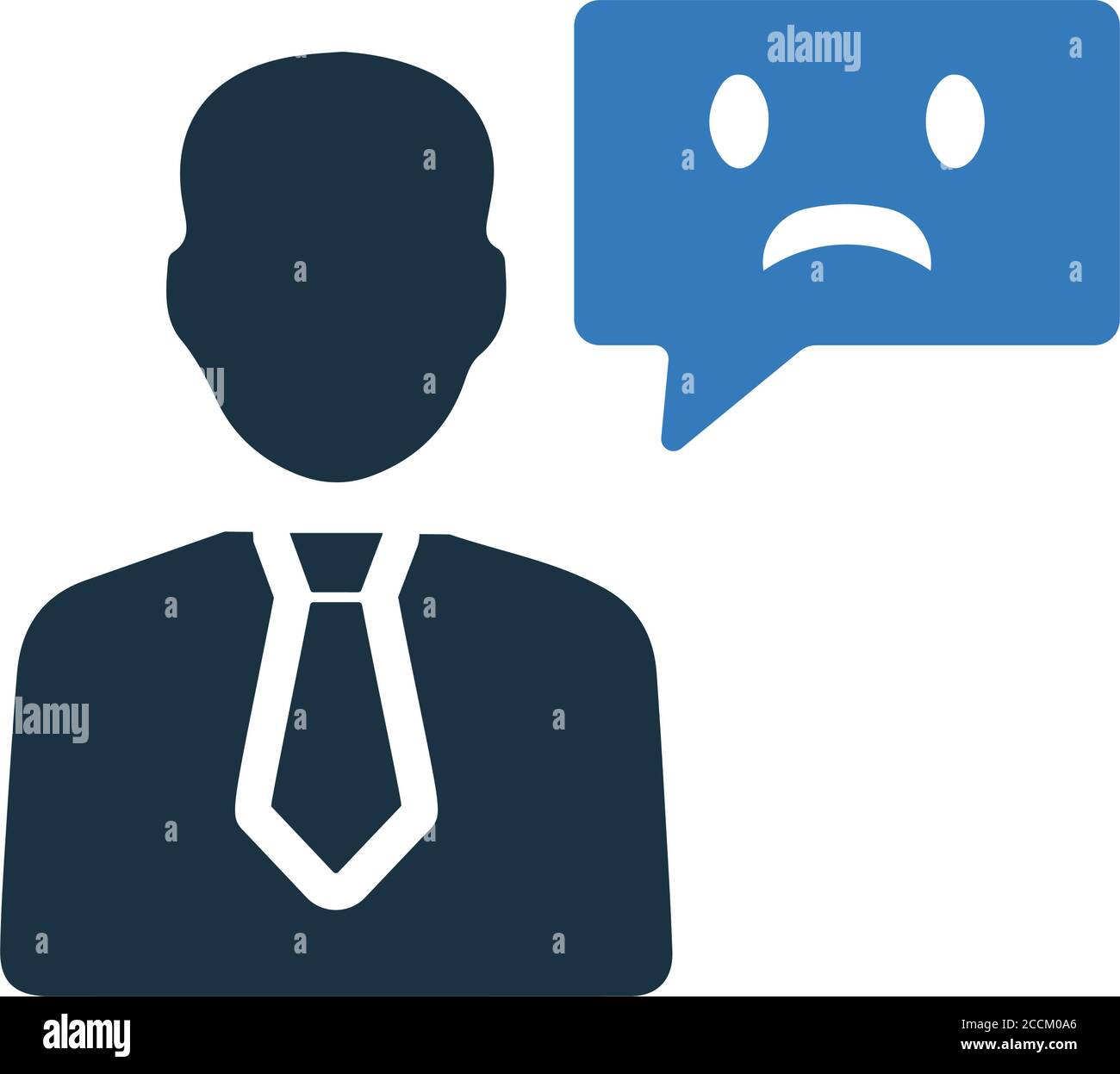 Negative review emoji icon - Well organized and editable Vector design ...