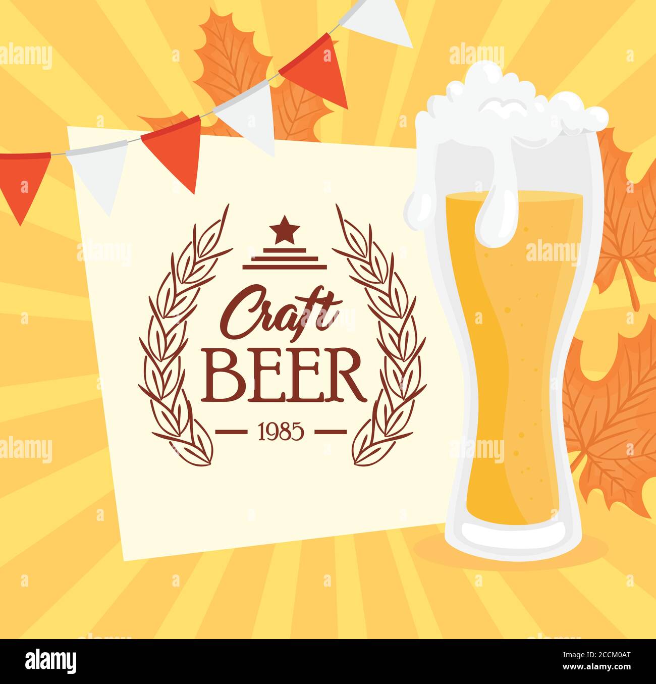 Brewing beer in craft Stock Vector Images - Alamy