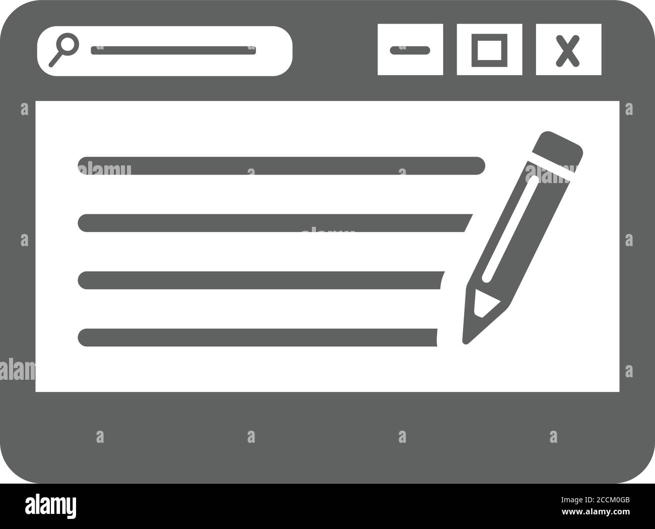 Article, content writing icon. Beautiful design and fully editable ...
