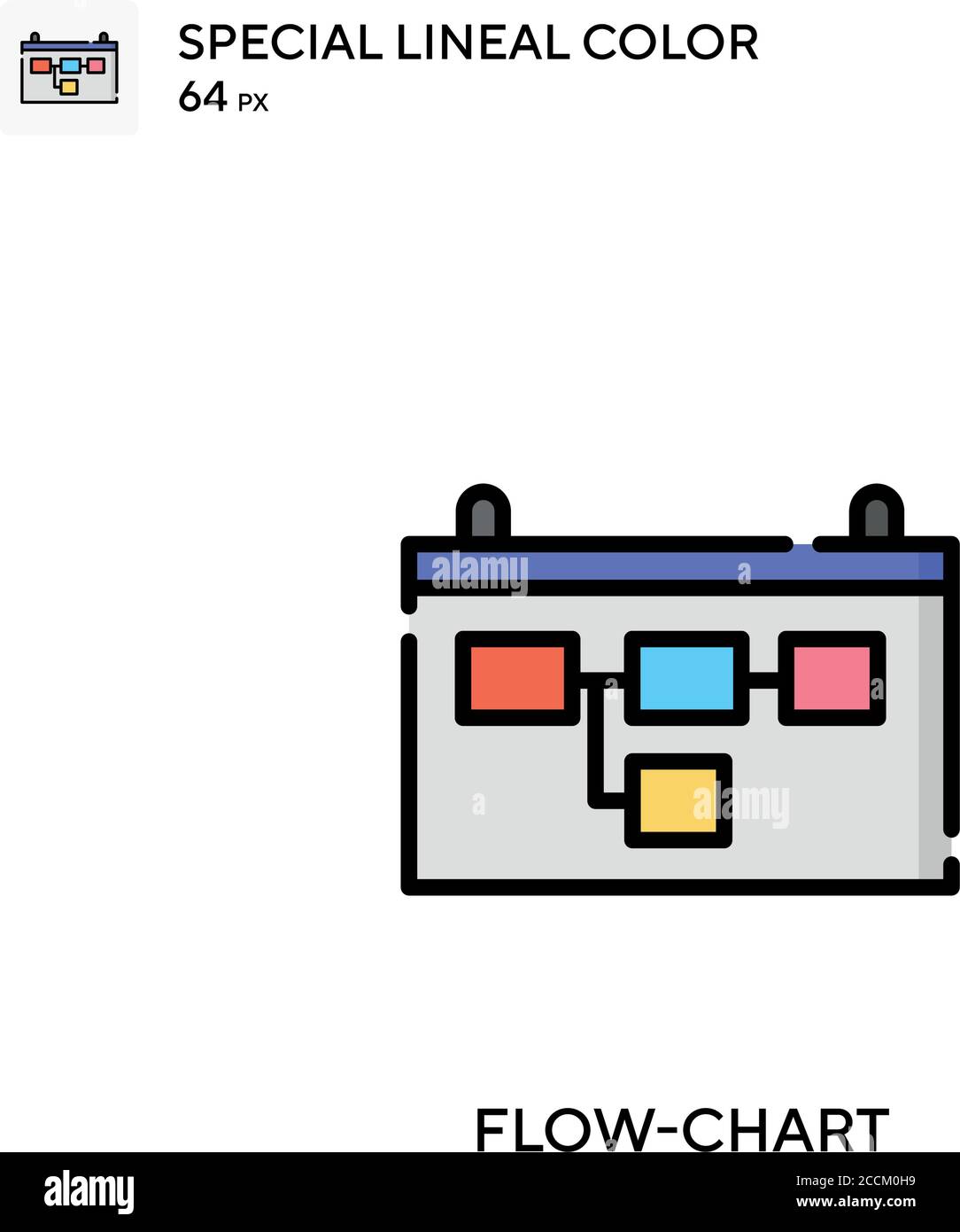 Flow-chart Special lineal color icon. Illustration symbol design ...