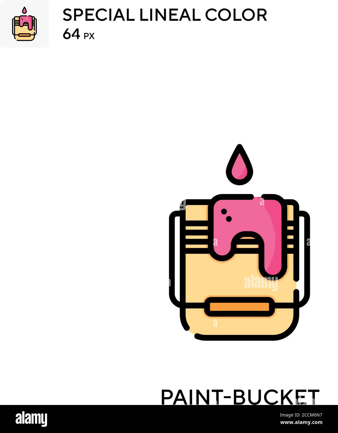 Paint-bucket Special lineal color icon. Illustration symbol design ...