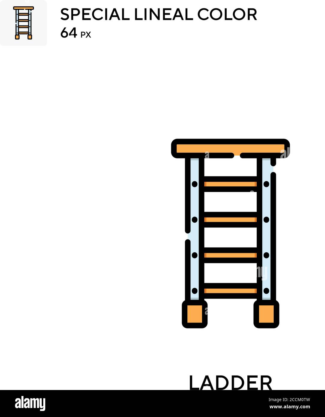 Ladder Special lineal color icon. Illustration symbol design template ...