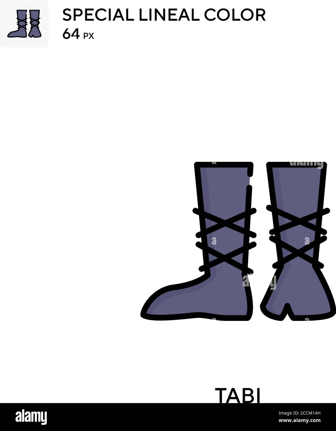 Tabi Special lineal color icon. Illustration symbol design template for ...