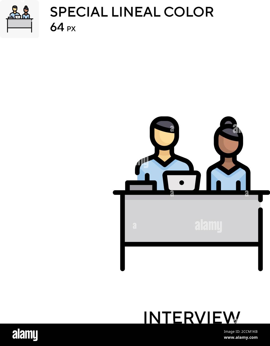 Businesswoman smiling interview candidate Stock Vector Images - Alamy